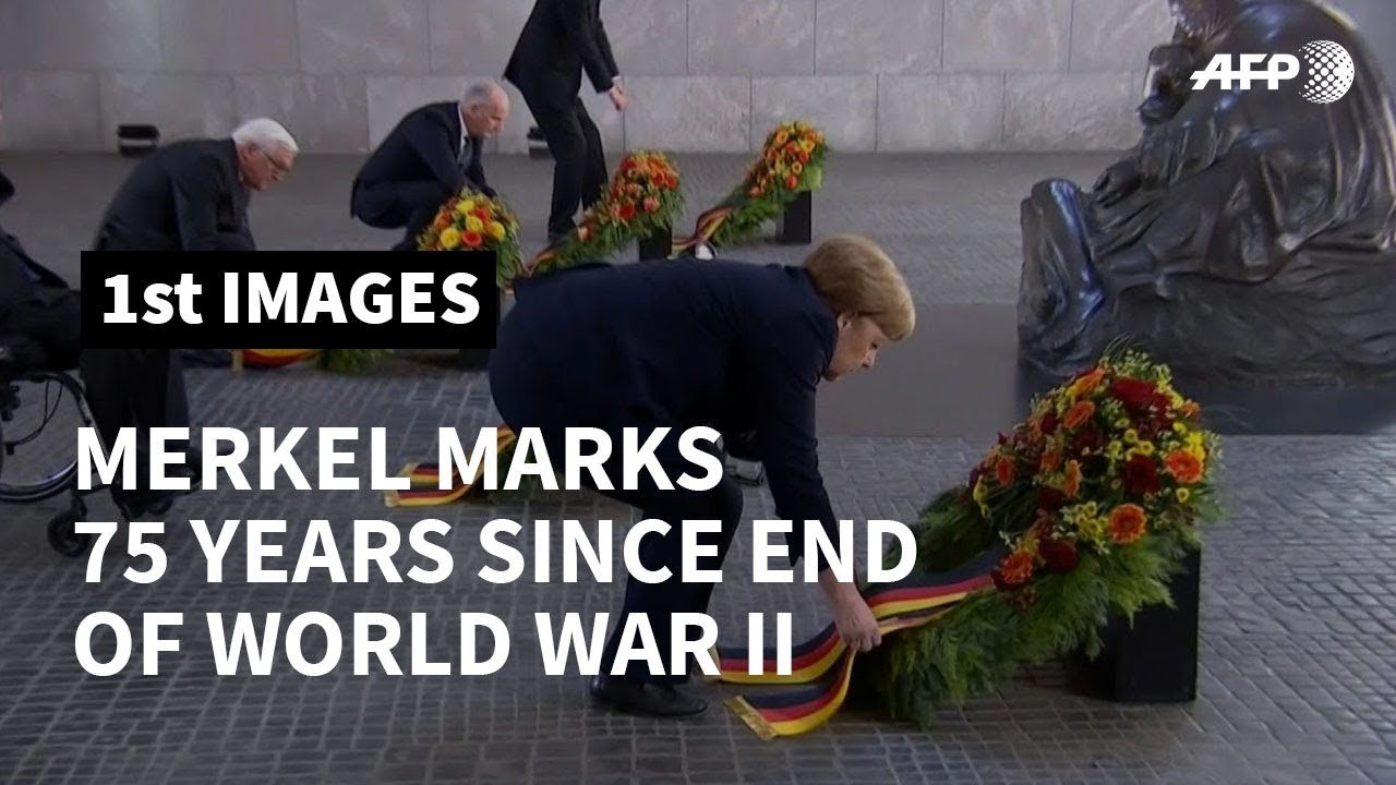 Angela Merkel attends ceremony marking 75 years since end of WWII | AFP ...