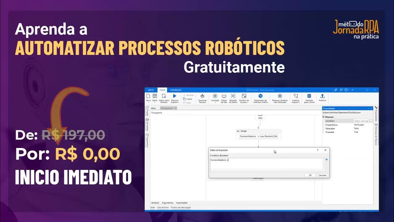 APRENDA (RPA) AUTOMAÇÃO DE PROCESSOS ROBÓTICOS GRATUITAMENTE COM UIPATH ...