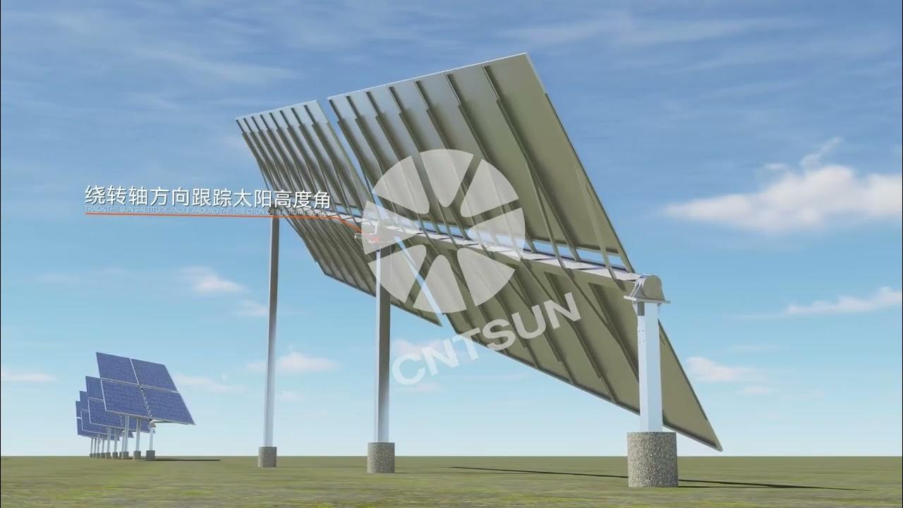 Smart Tilt Single Axis PV Solar Tracker - YouTube