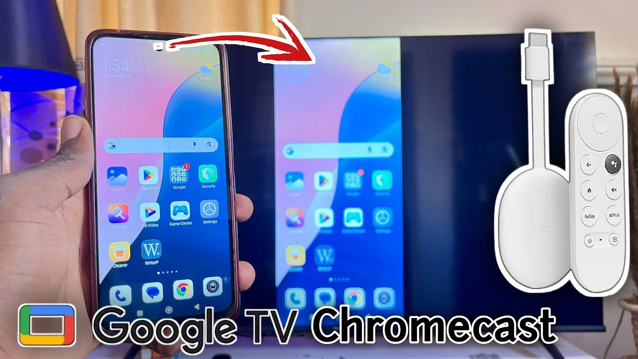 How to Screen Mirror Android Phone to Chromecast with Google TV - YouTube