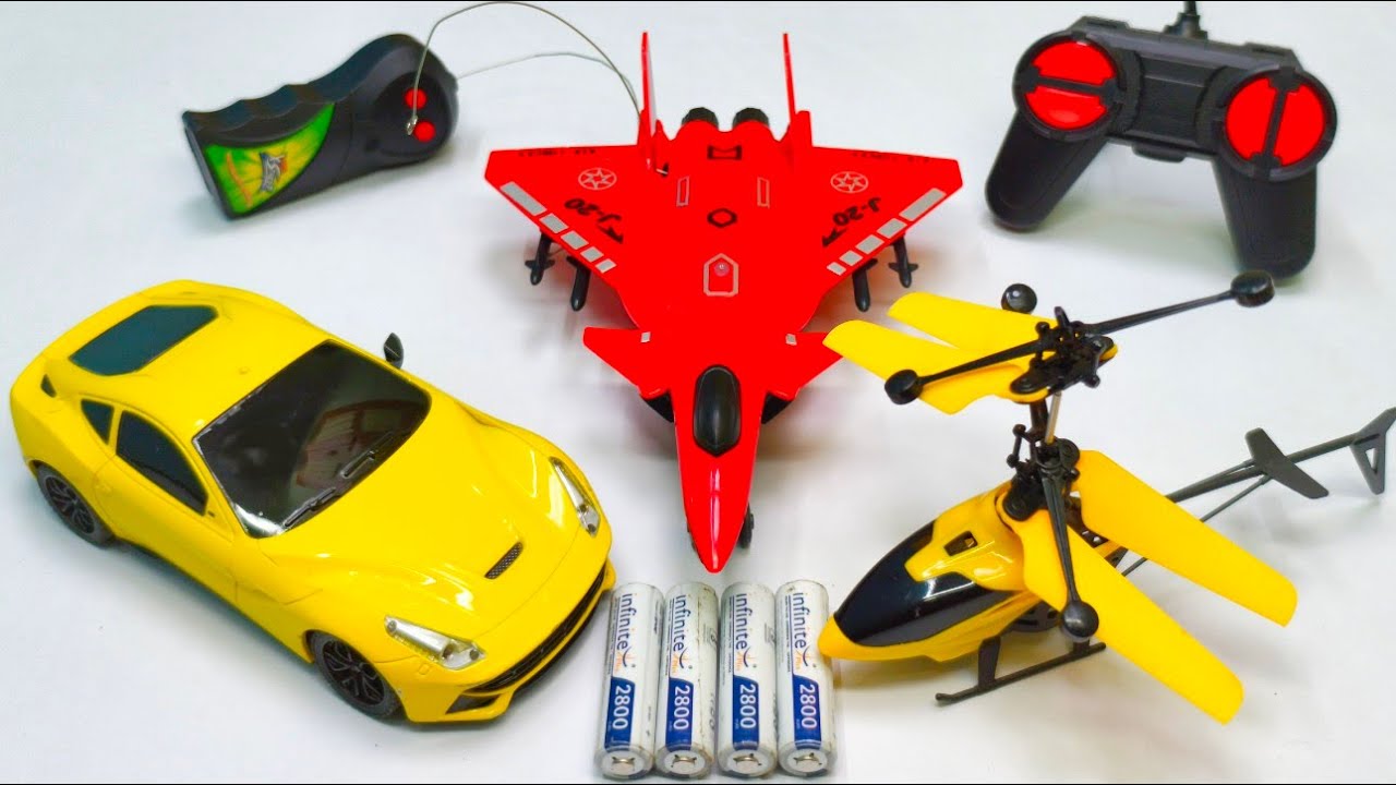 radio control airplane a380 and remote control racing rc car unboxing ...