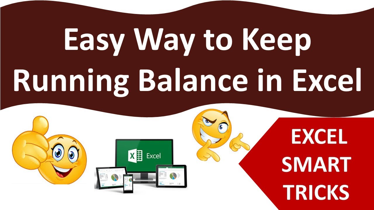 Easy Way To Keep Running Balance In Excel Urdu Hindi YouTube Easy Way To Keep Running Balance In Excel Urdu Hindi YouTube