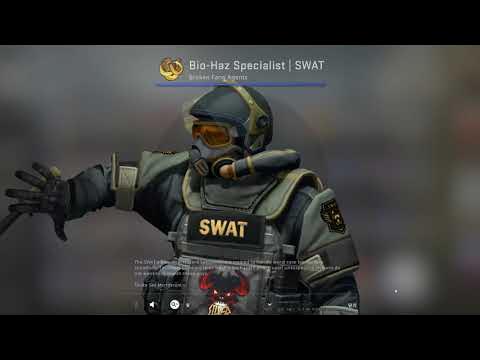 CS:GO CT Agent Bio-Haz Specialist | SWAT Include Patch Metal Silver Demon - YouTube
