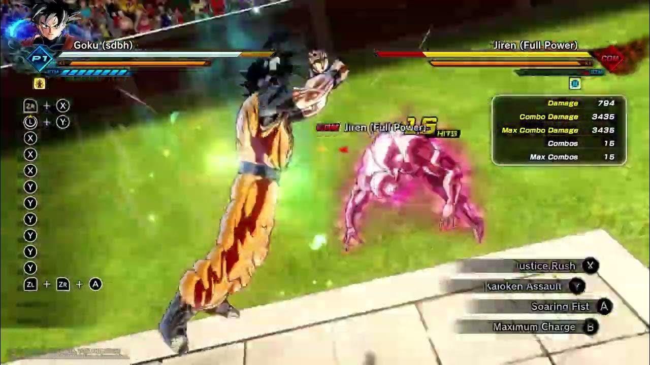 dragon ball xenoverse 2 combo: full power x20 kaioken god kamehameha - YouTube