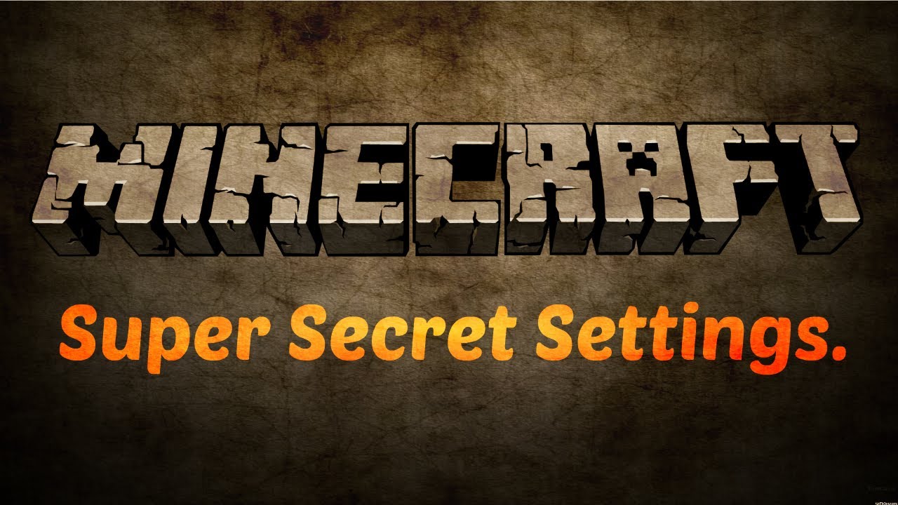 Minecraft Super Secret Settings YouTube minecraft-super-secret-settings-youtube