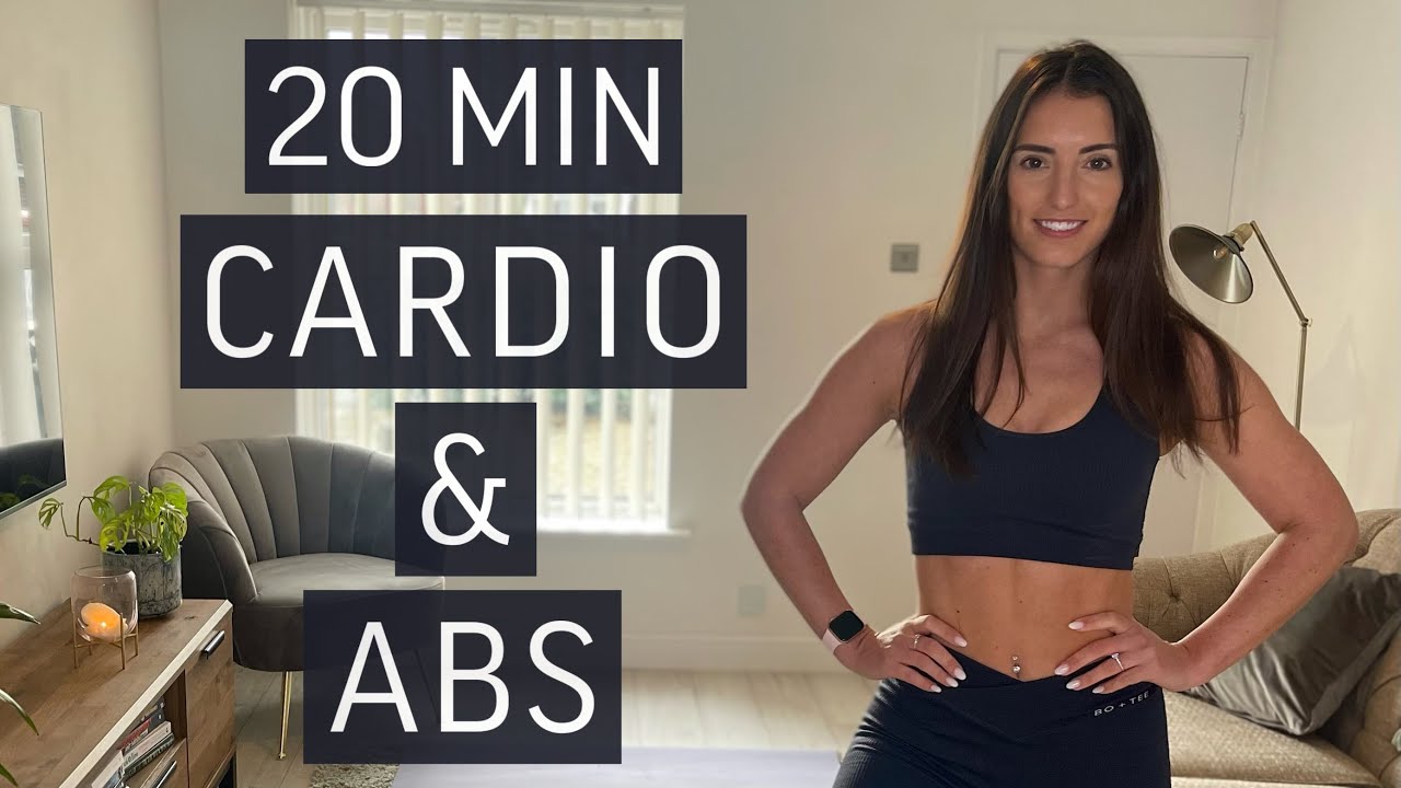 20 MIN FAT BURNING CARDIO & ABS HIIT WORKOUT - No Equipment - YouTube