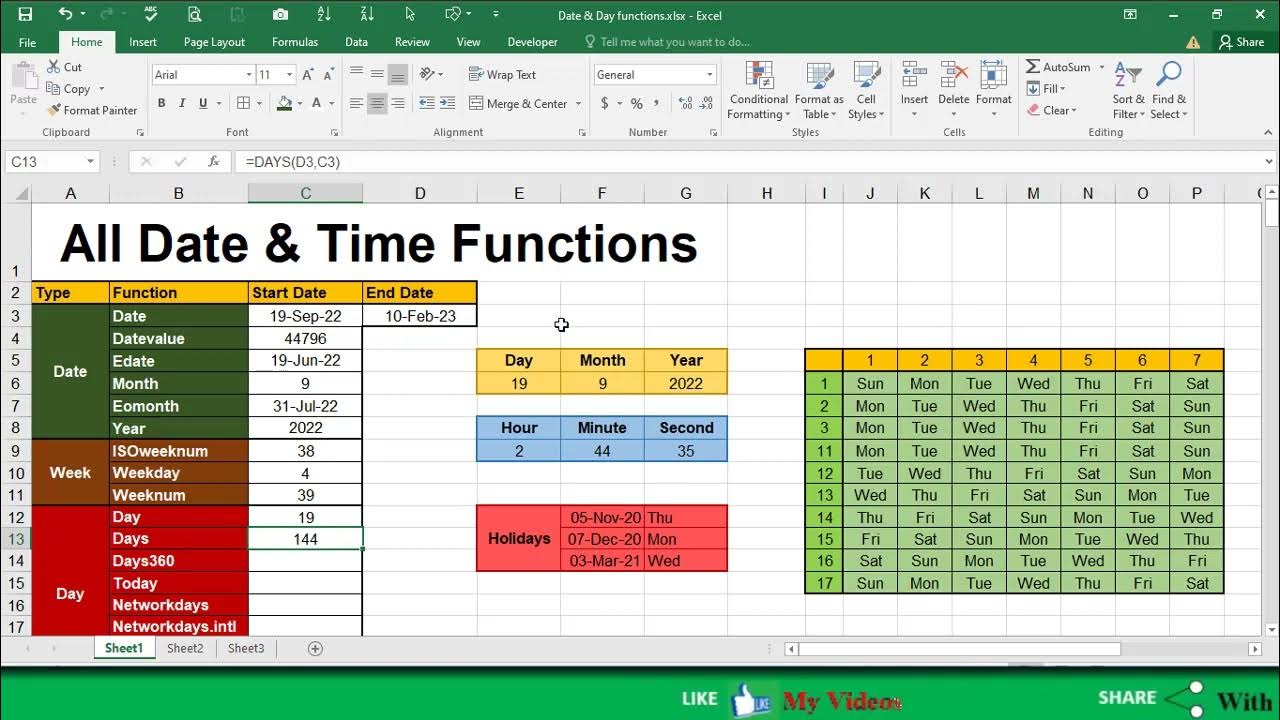 Date And Time Functions In Excel Week And Day Function In Excel date-and-time-functions-in-excel-week-and-day-function-in-excel