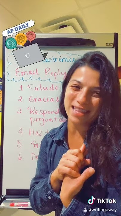AP Spanish Email Reply - YouTube