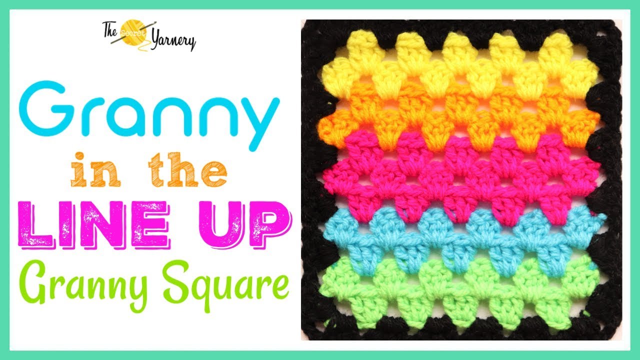 Granny in the Line Up - CROCHET STRIPE BLANKET PATTERN | The Secret ...