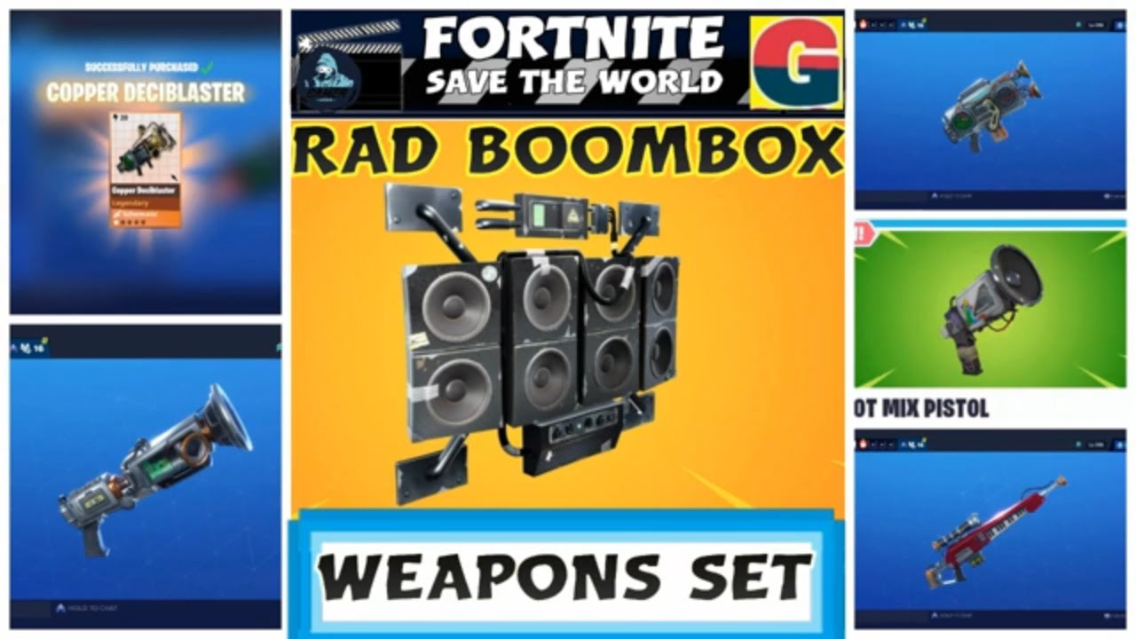 RAD BOOMBOX WEAPONS SET THE LONG ROAD HOME QUEST FORTNITE SAVE THE ...
