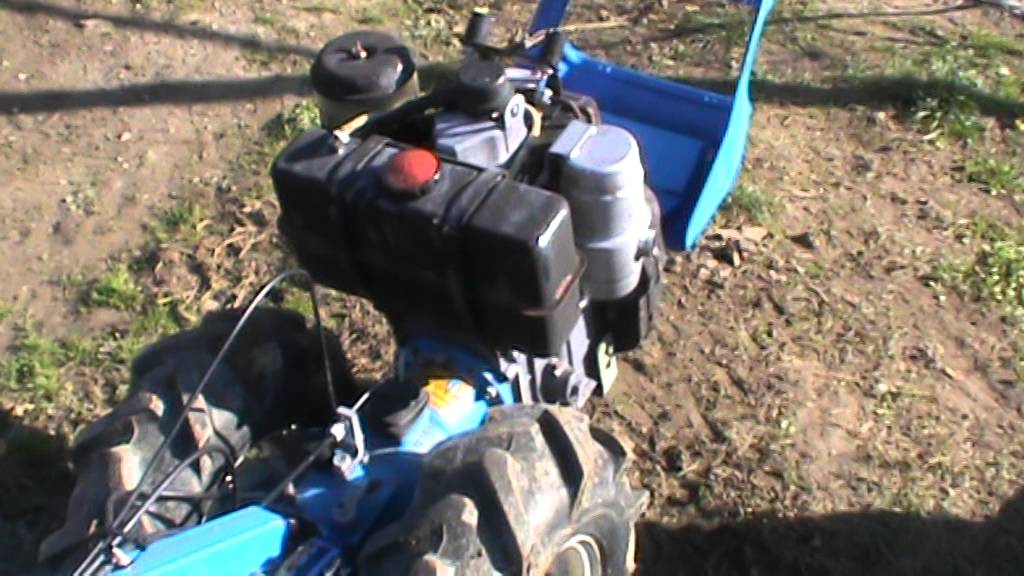 Motocultor/motocoltivatore BCS 735 running after work/perfect idle rpm ...