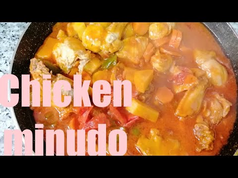How to make simple chicken minudo - YouTube