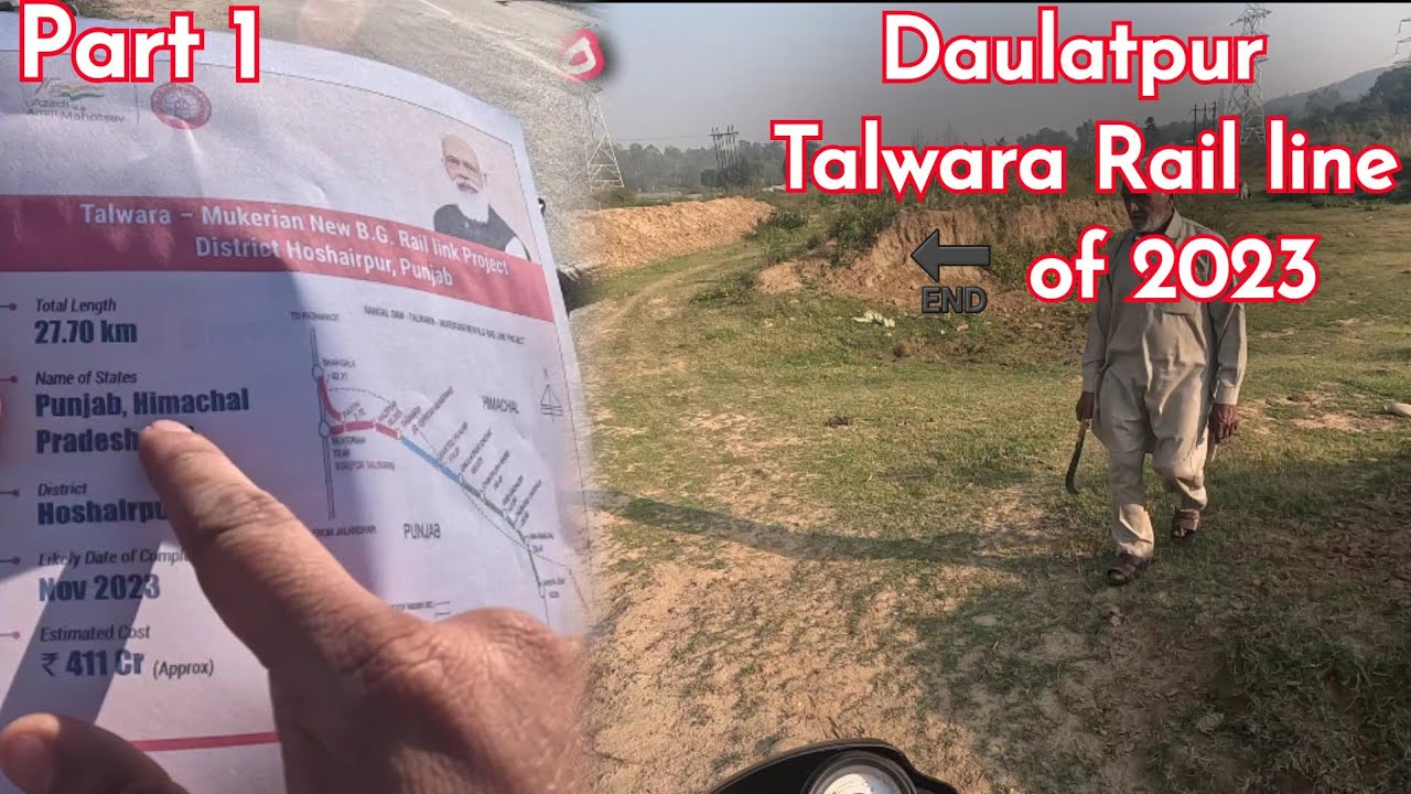 daulatpur to Talwara Rail line || daulatpur to Mukerian railway line ...