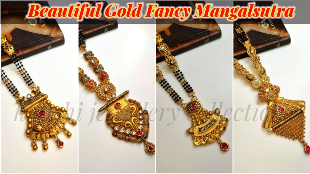 Beautiful Gold Fancy Mangalsutra Designs|| 50+Antique Mangalsutra ...
