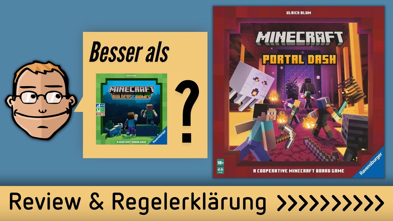 Minecraft: Portal Dash– Brettspiel – Review und Regelerklärung - YouTube