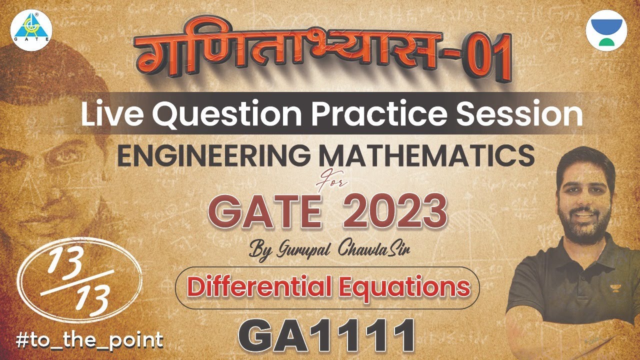 #01 गणिताभ्यास | Live Question Practice Session | Engineering Maths ...