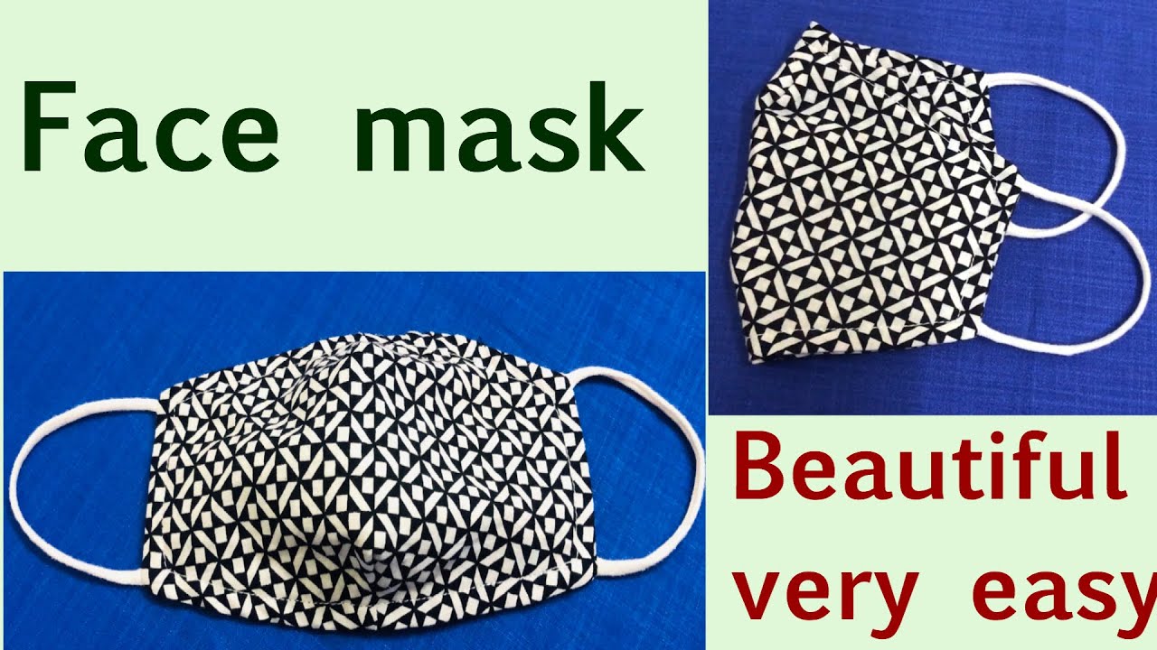 Super easy face mask 😷 - YouTube