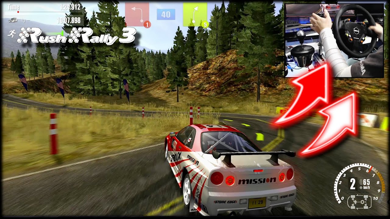 Nissan Skyline R34 GTR ? Rush Rally 3 / Thrustmaster Wheel + Handbrake ...