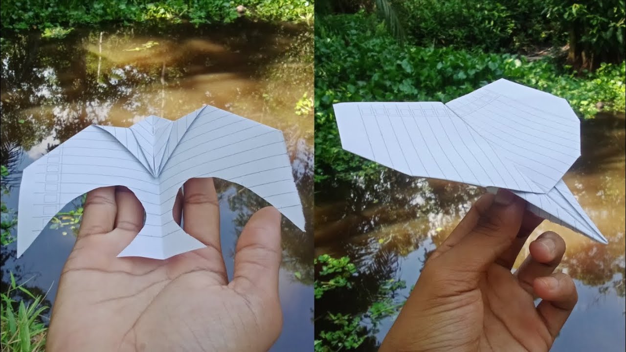 Flying bird paper plane | How to make an easy flying bird paper ...