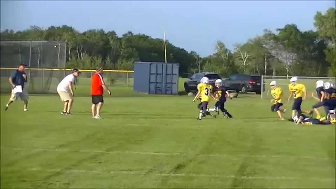 Mahtomedi 5th grade Gold Football 2014 Season Highlights - YouTube
