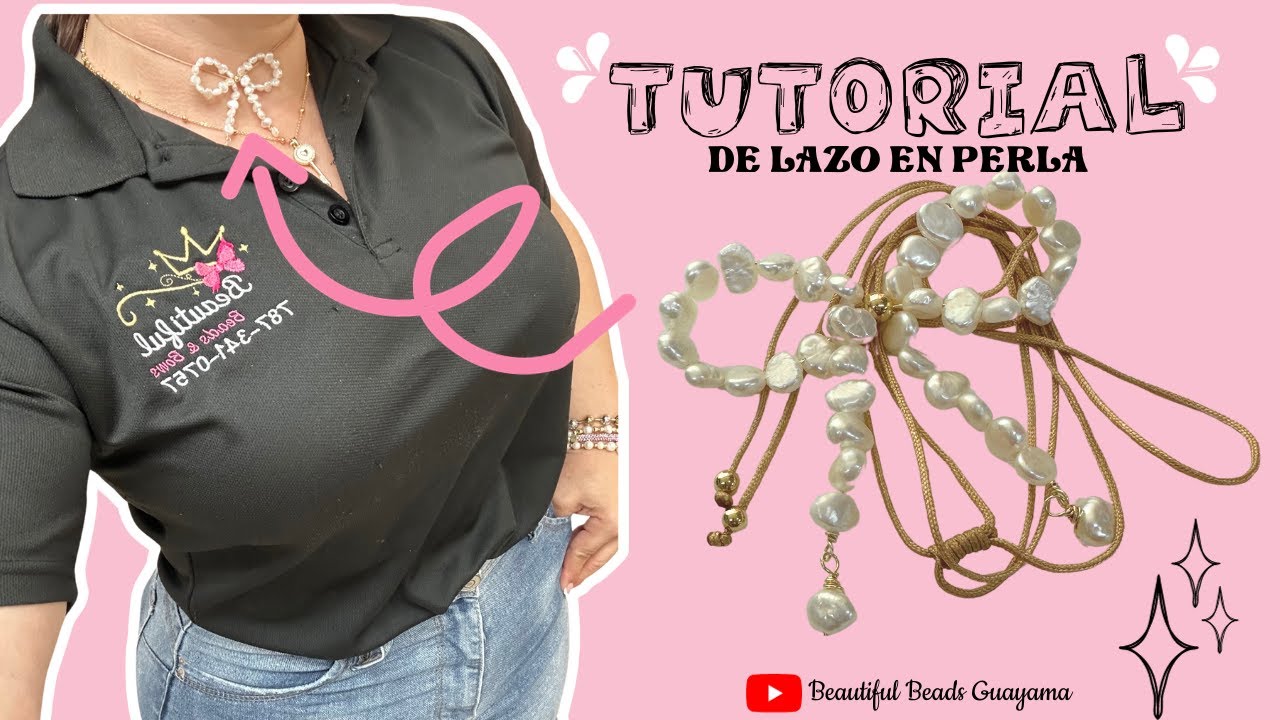 Tutorial de Lazo en Perlas de Agua Dulce - YouTube