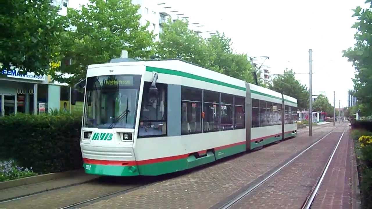 NGT8D Trams in Magdeburg, Germany - YouTube