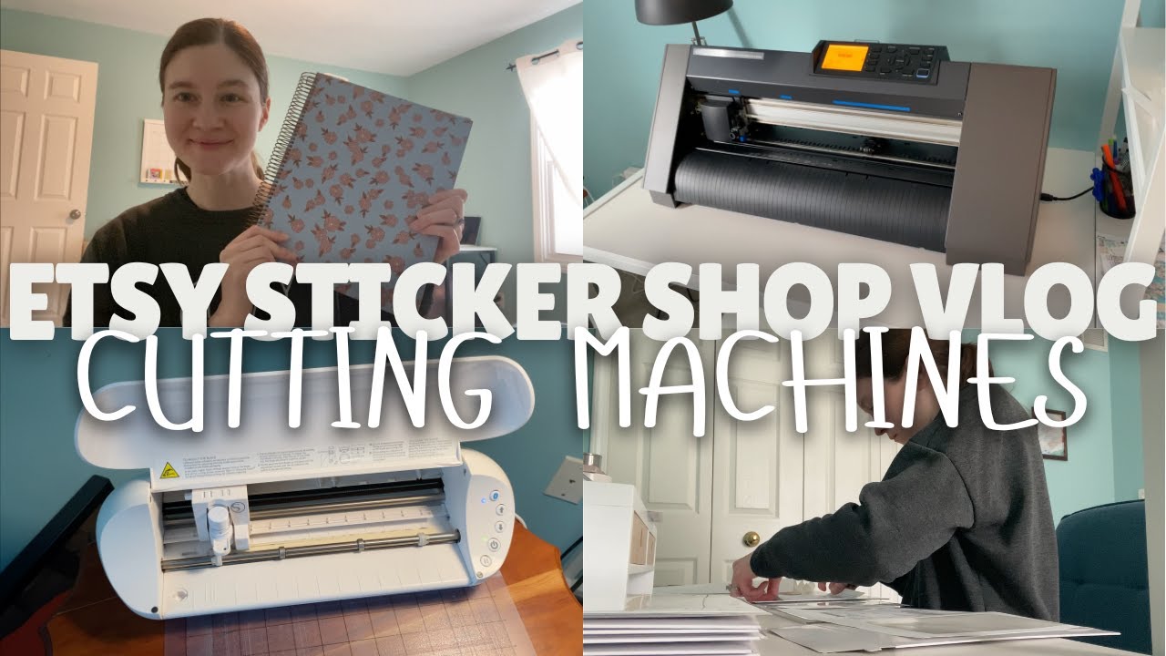 Silhouettes & Graphtec // Etsy Sticker Shop Vlog // Shipping Orders ...