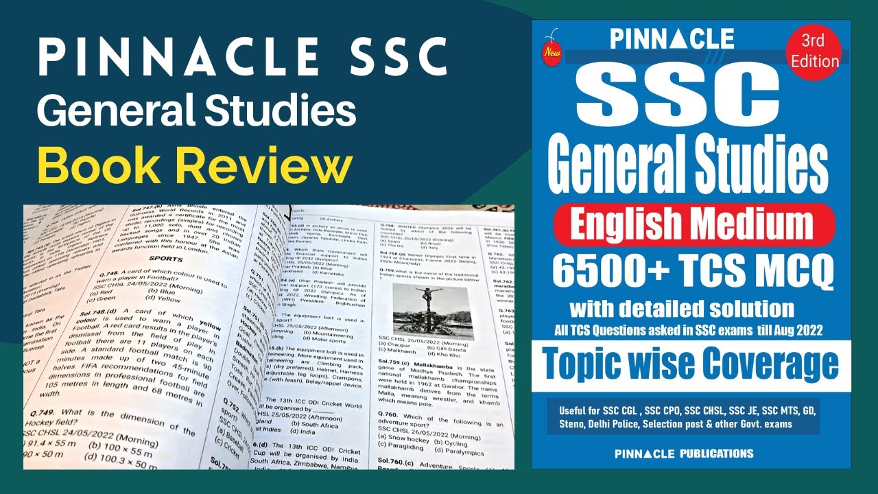 SSC Pinnacle GS Book REVIEW | 6500 TCS MCQs - YouTube