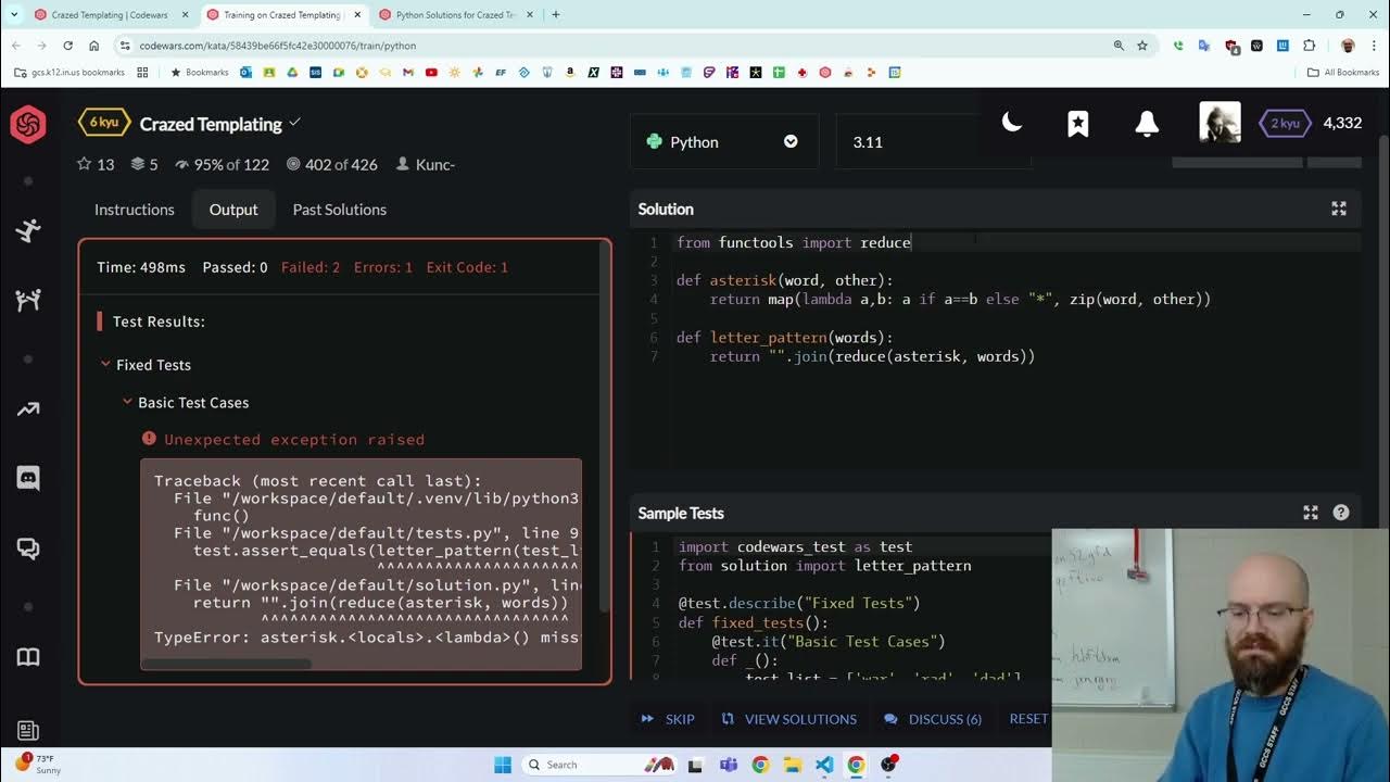 CodeWars: Crazed Templating - YouTube