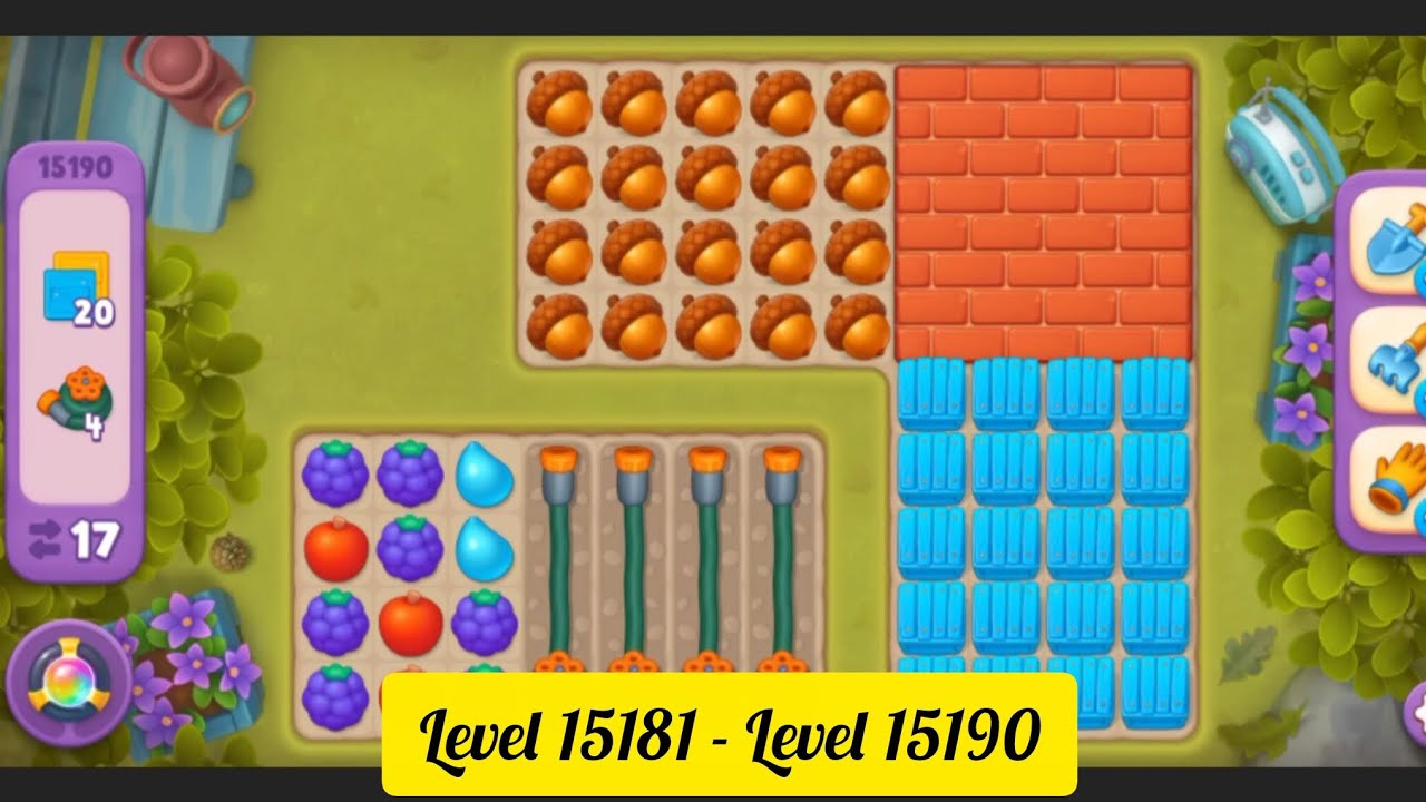 Gardenscapes ( Level 15181 - Level 15190 ) - All Puzzles - Gameplay ...