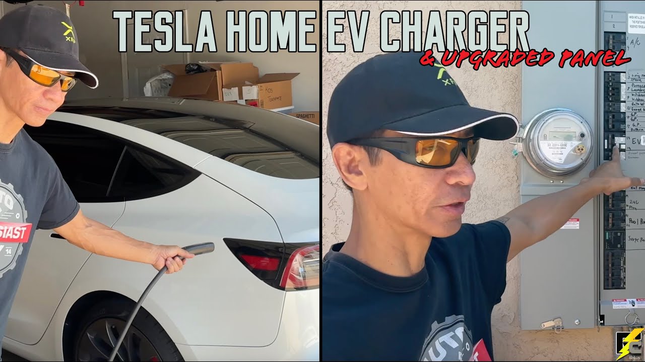 Tesla EV Charger & Electrical Panel Upgrade - YouTube