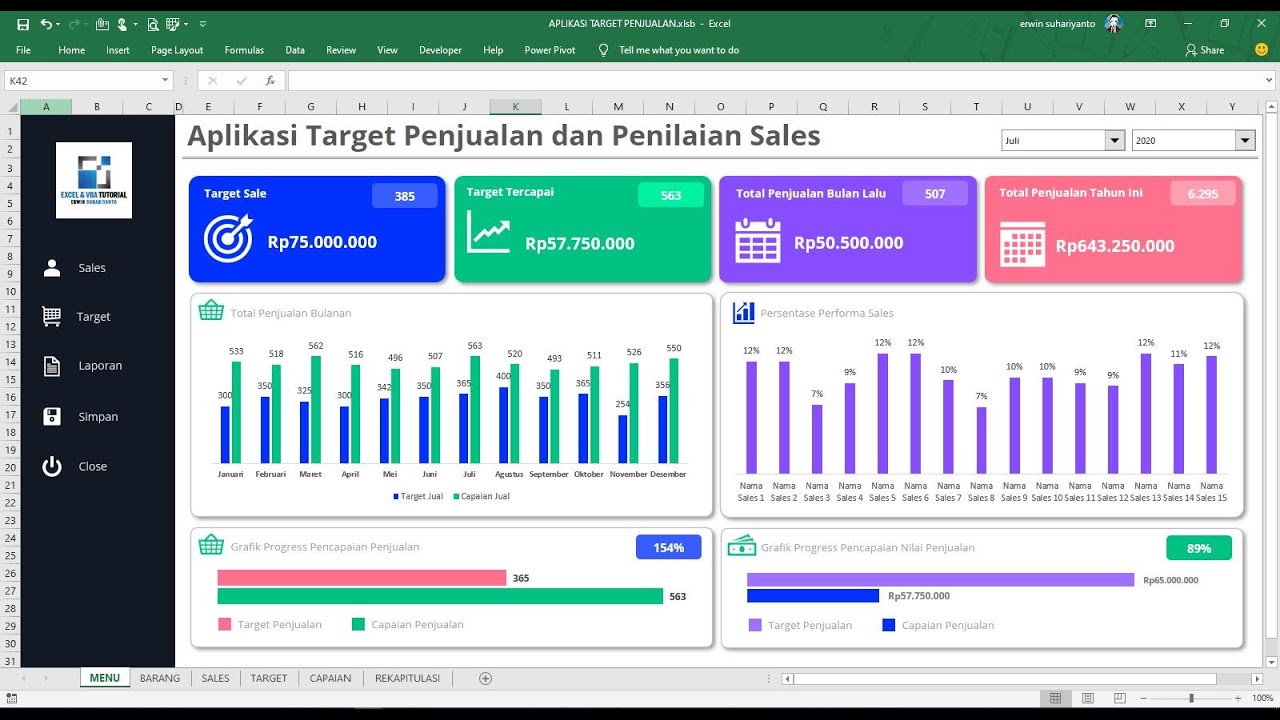 PREVIEW APLIKASI TARGET PENJUALAN DAN PENILAIAN SALES - YouTube