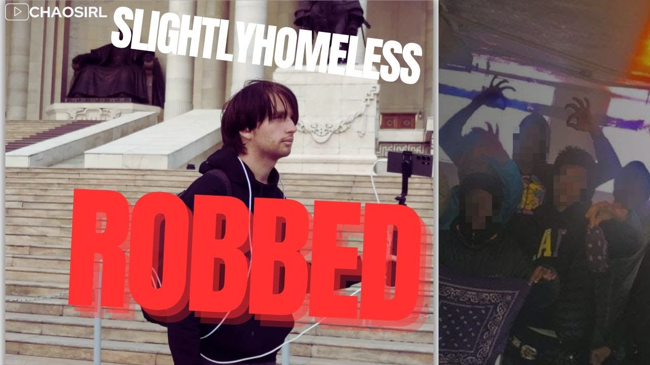 Slightlyhomeless gets robbed by a Grape street gang member - YouTube