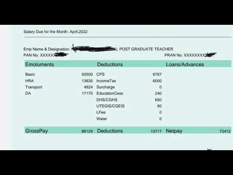 PGT SALARY SLIP DSSSB - YouTube