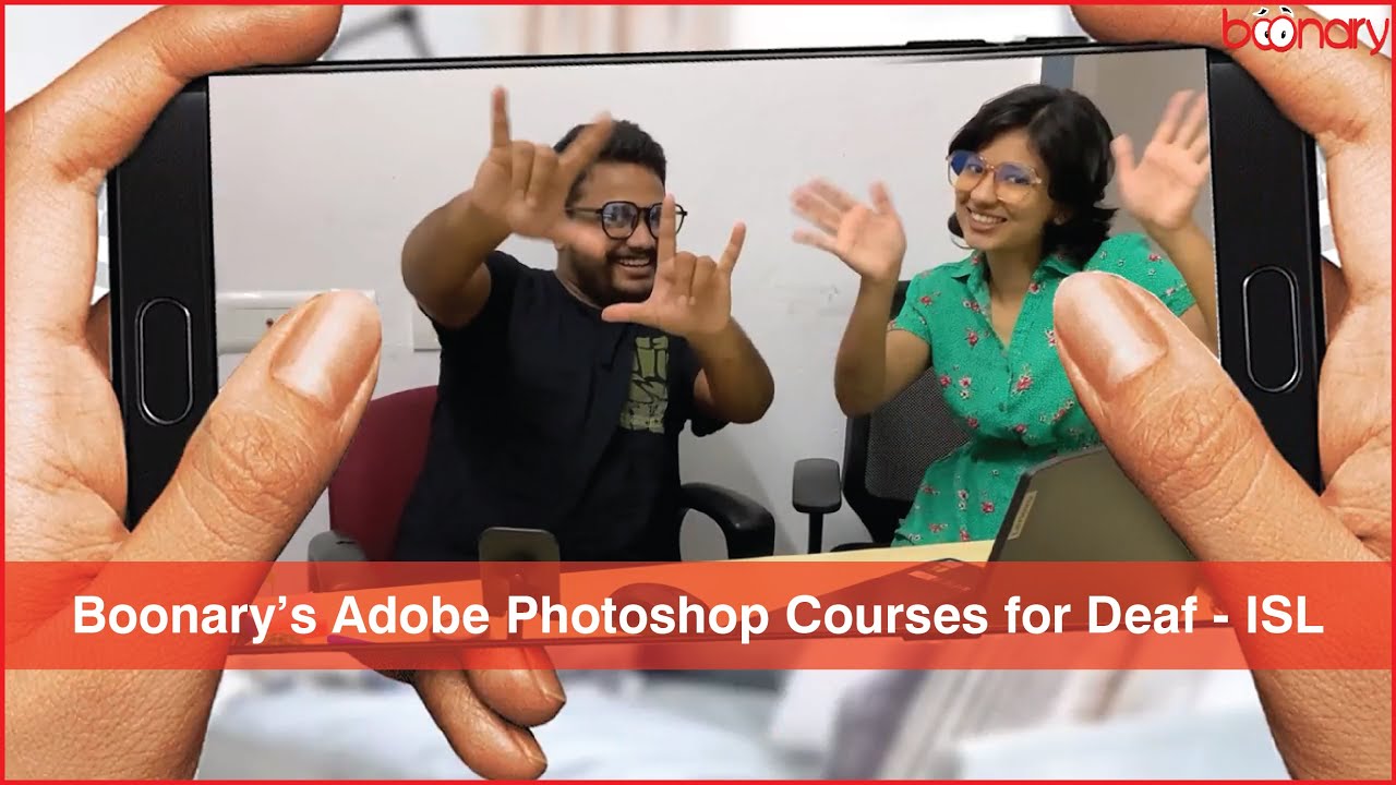 Boonary's Adobe Photoshop courses for Deaf -ISL - YouTube