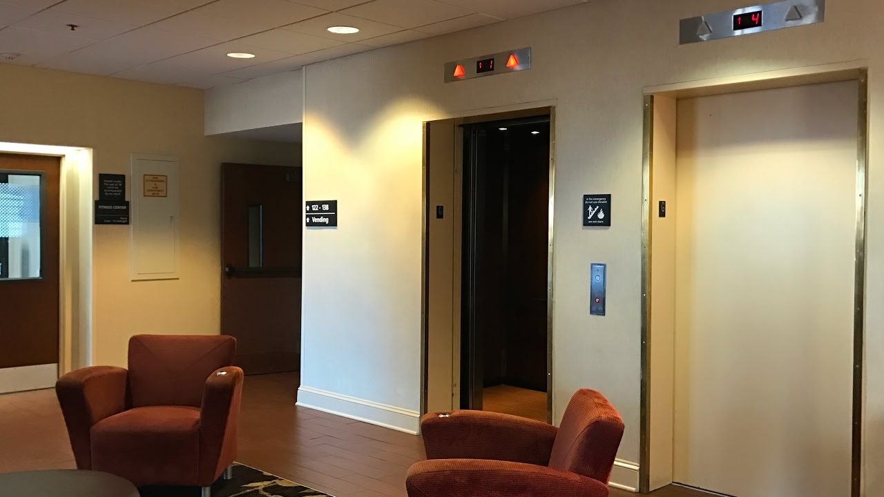 Schindler RT Elevators At Hampton Inn in Rocky Mount NC - YouTube