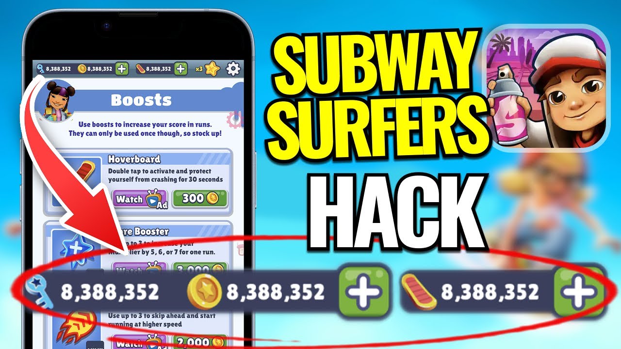 Subway Surfers Hack/Mod - How to Get Unlimited Keys, Coins & Boosts in Subway Surfers! (iOS ...