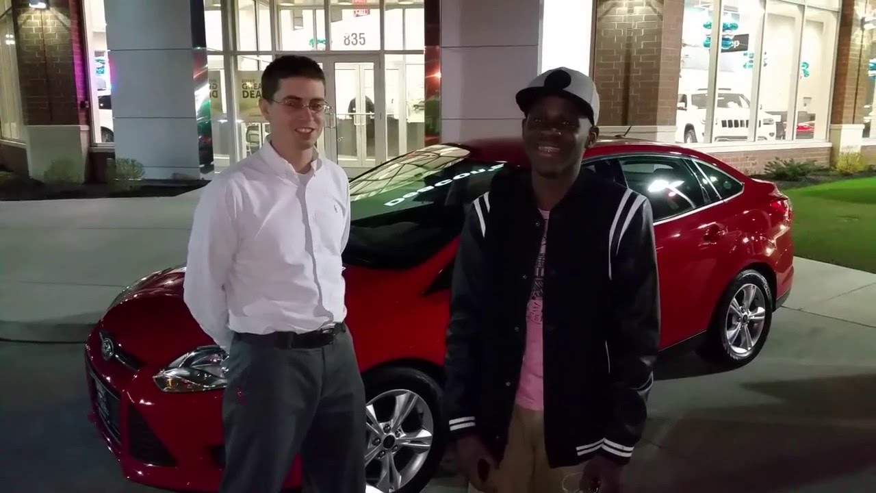 Marcellus Jones and his 2014 Ford Focus from Deacons Chrysler in ...