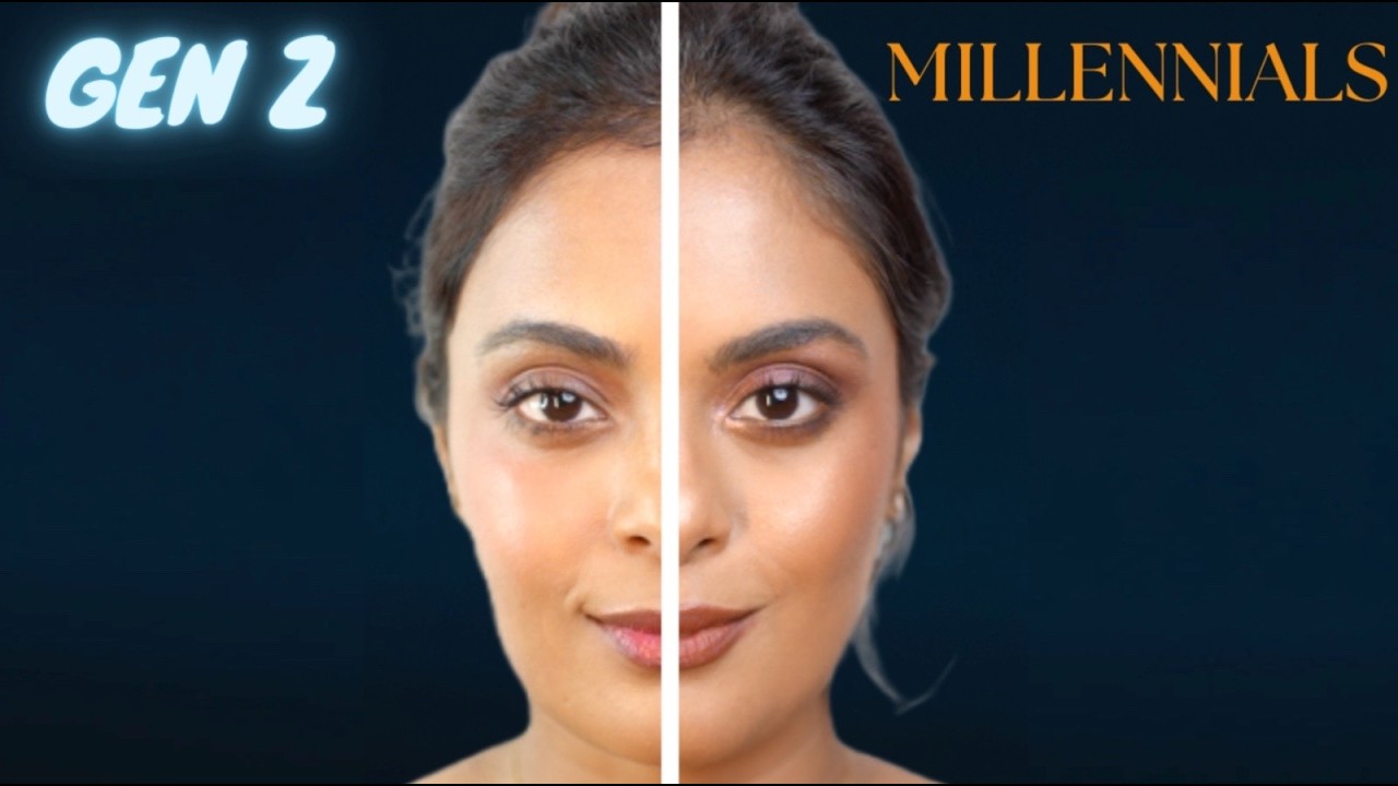 How to tell a Millenial from GenZ through their makeup - YouTube
