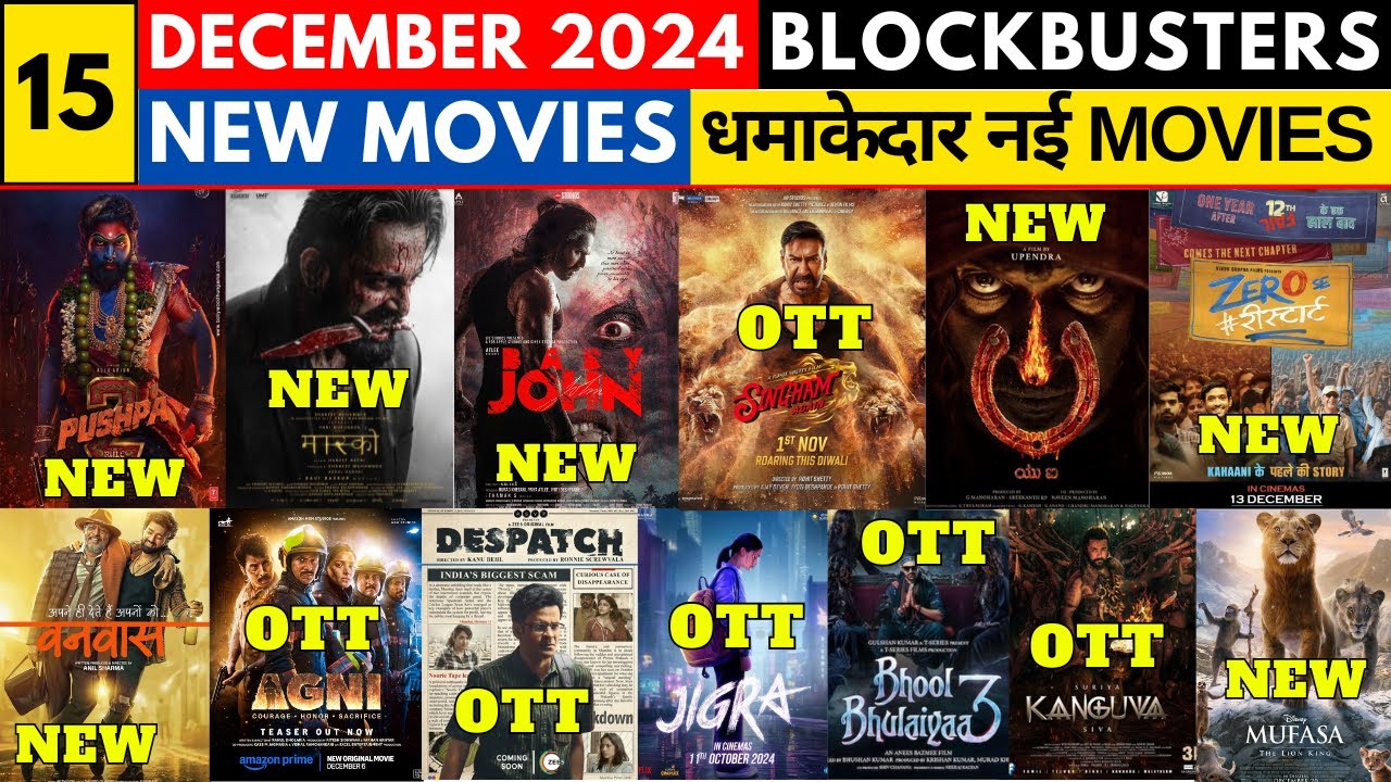 OTT Release Movies December 2024 I New Movies in December 2024 ...