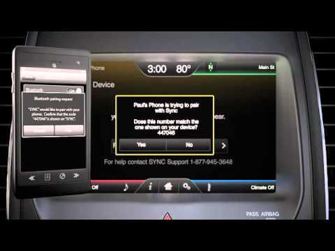 SYNC 2 Pair phone (touch Screen) - YouTube