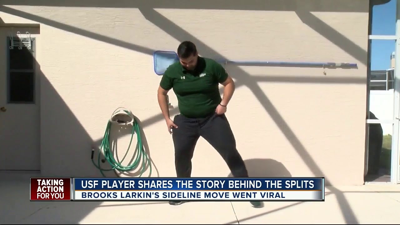 USF football player shares the story behind the splits during the ...