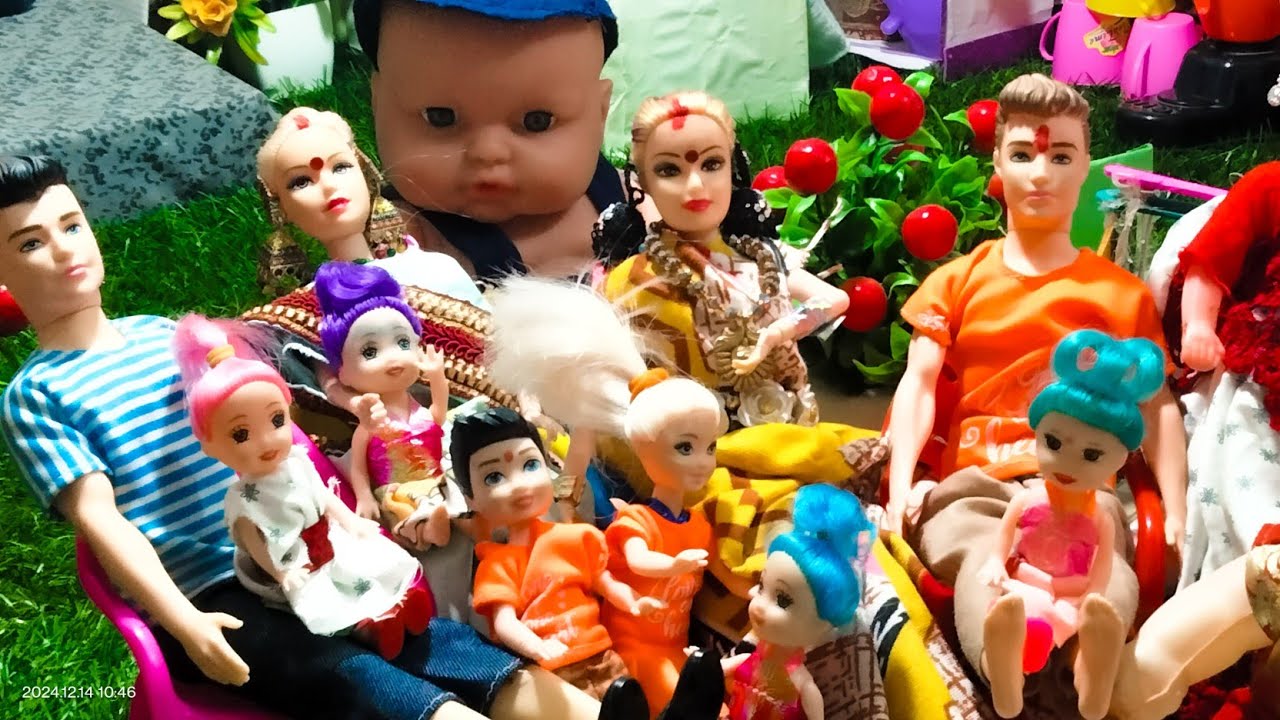 Barbie doll/😻😻🪆 /Tara aai hospital se/ part -140/ All day routine in ...