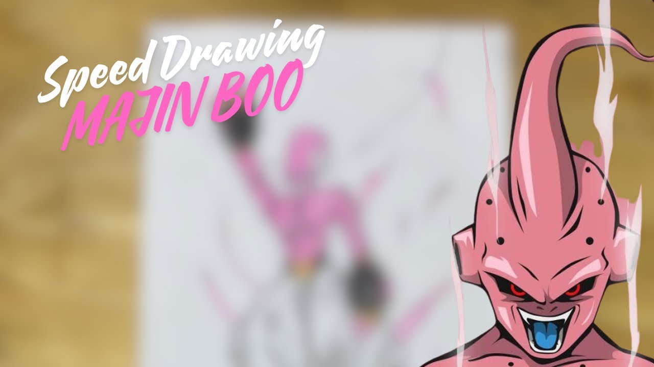 Speed Drawing Majin Boo [Dragon Ball Z] Desenhando o Majin Boo - YouTube
