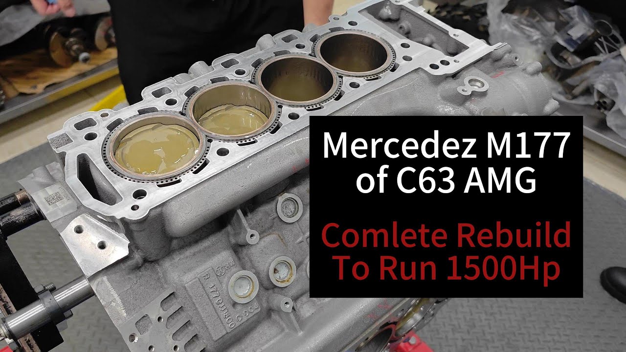 Building a 1500 horsepower capable M177 engine of W205 C63 AMG in 10 ...