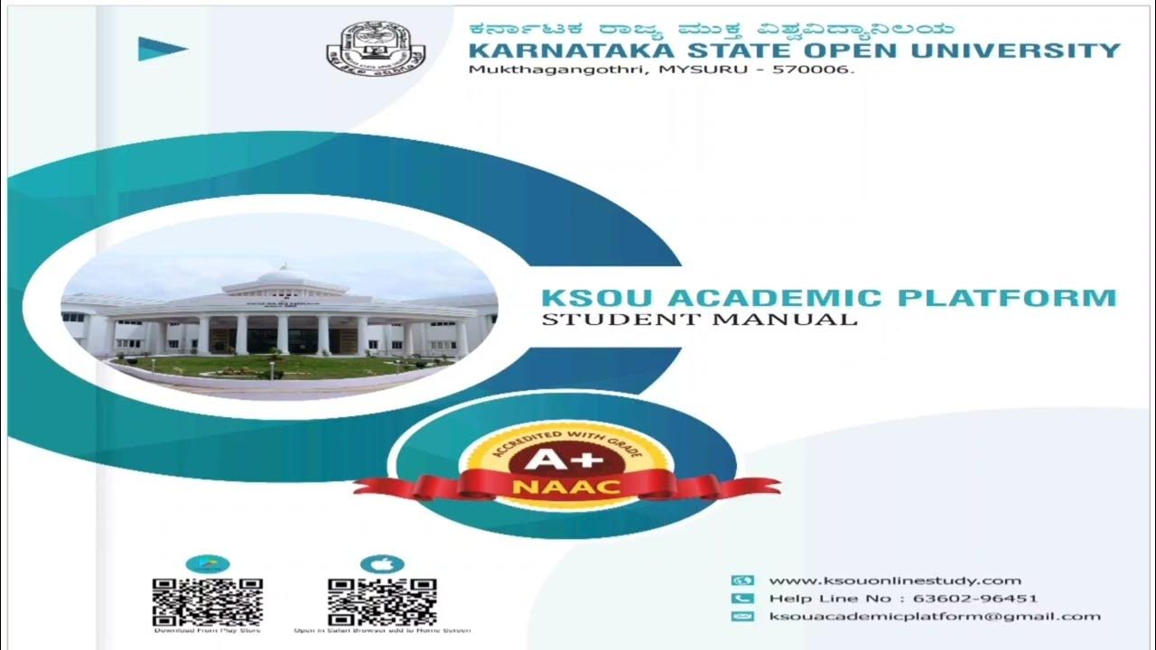 KSOU ACADEMIC PLATFORM STUDENT MANUAL / KSOU NEW APP - YouTube