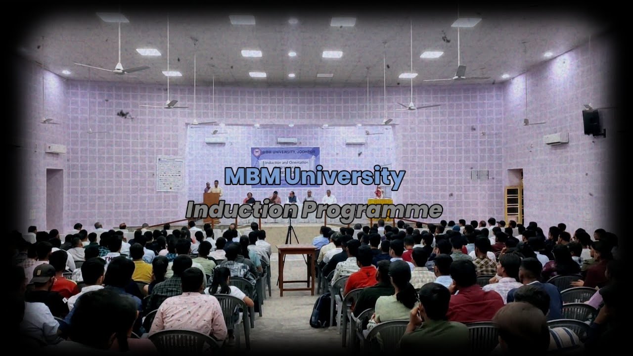 Welcome Y'22 Freshers | MBM University Jodhpur - YouTube