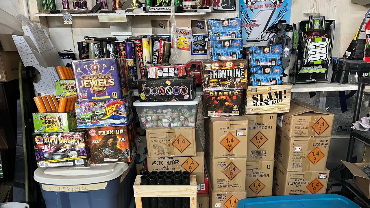 Fireworks Stash 2023 4th of July Season - YouTube