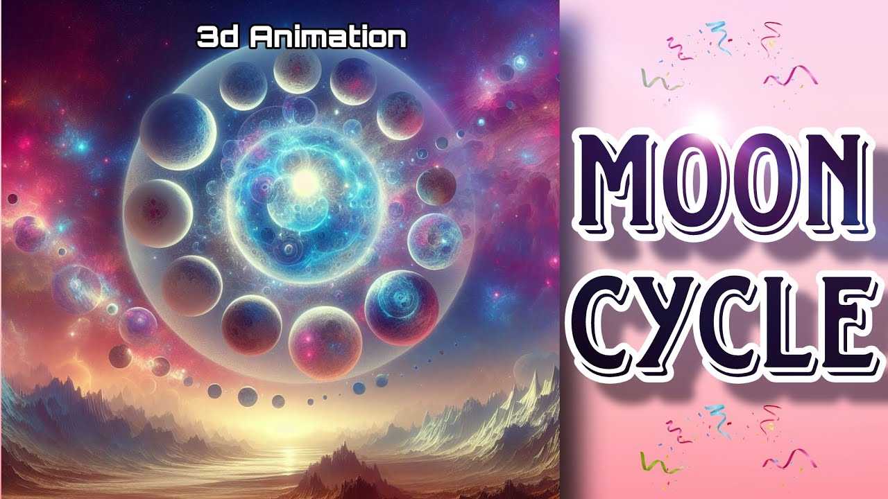 Moon cycle in 3d Animation || cycle on planet - YouTube