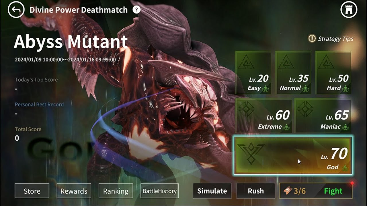 Rise of Eros - Divine Power Deathmatch "ABYSS MUTANT" GOD mode - YouTube